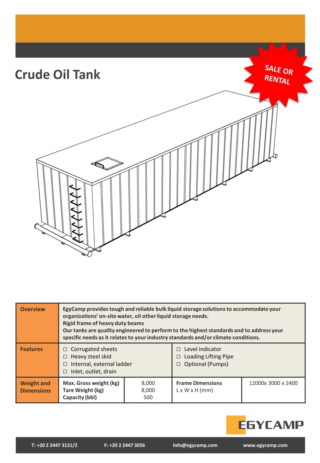 Crude Oil Tank - EGYCAMP